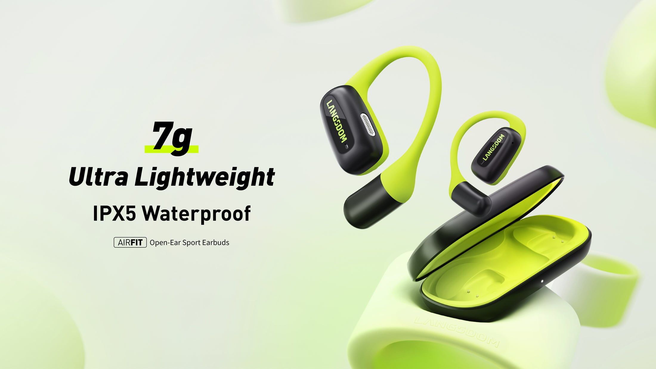 Best Comfortable Sturdy Open Ear Sports Headphones | Langsdom